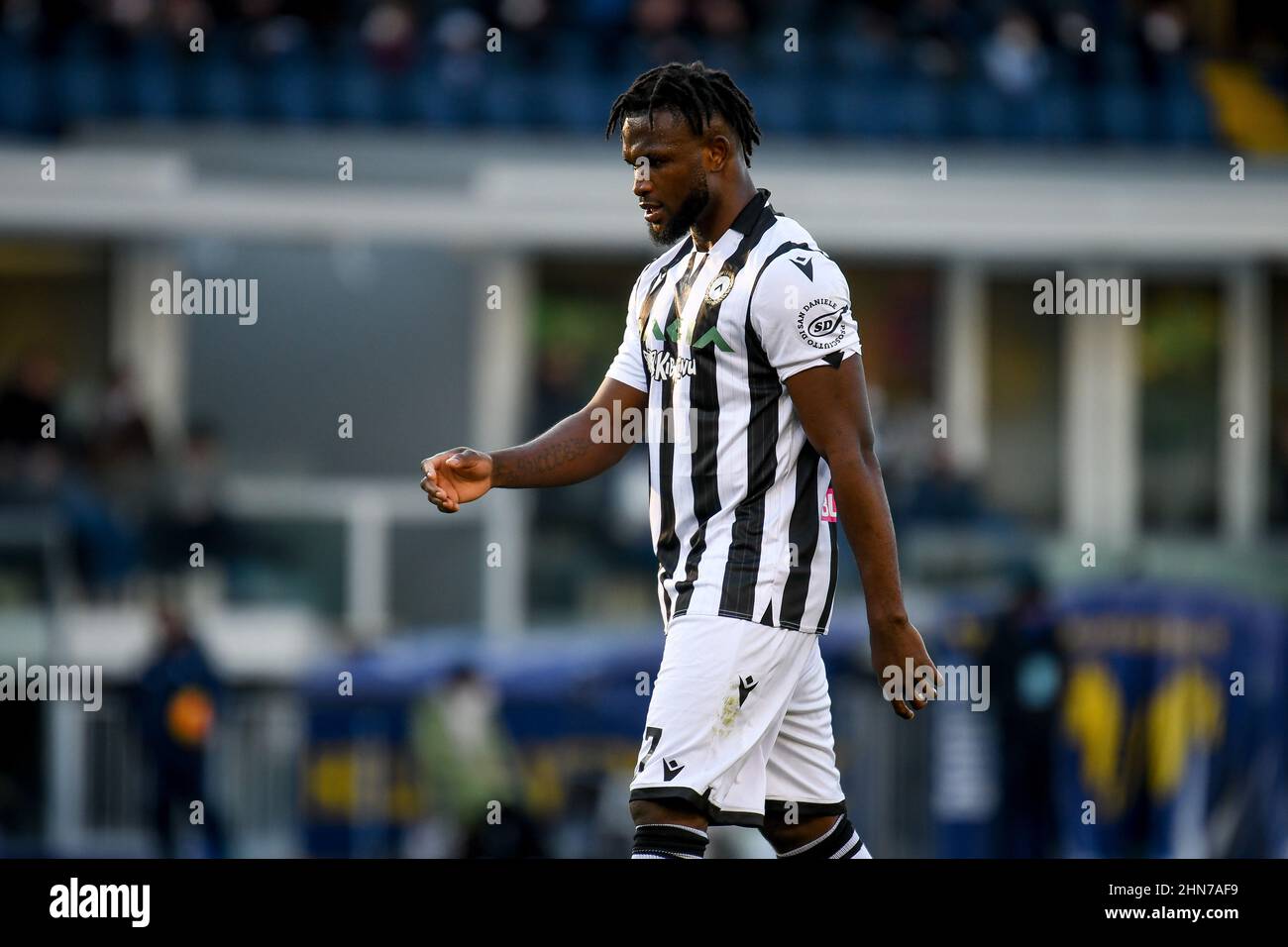 Marcantonio Bentegodi stadium, Verona, Italy, February 13, 2022 ...