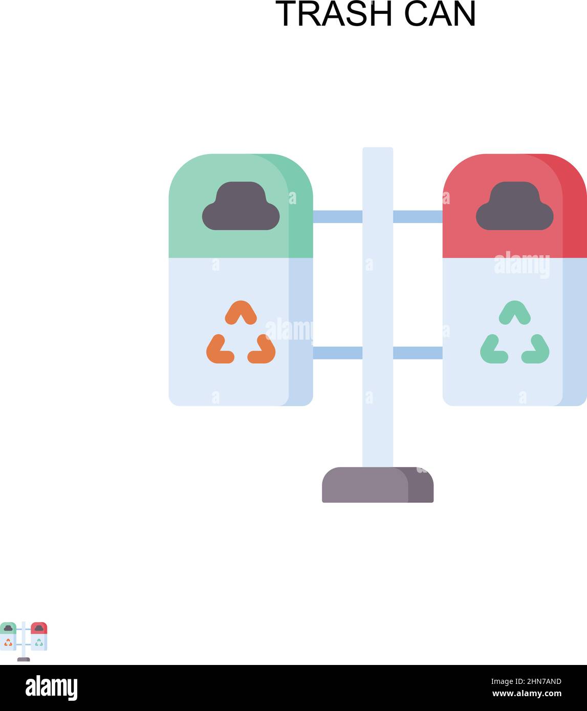 Trash can background Stock Vector Images - Alamy