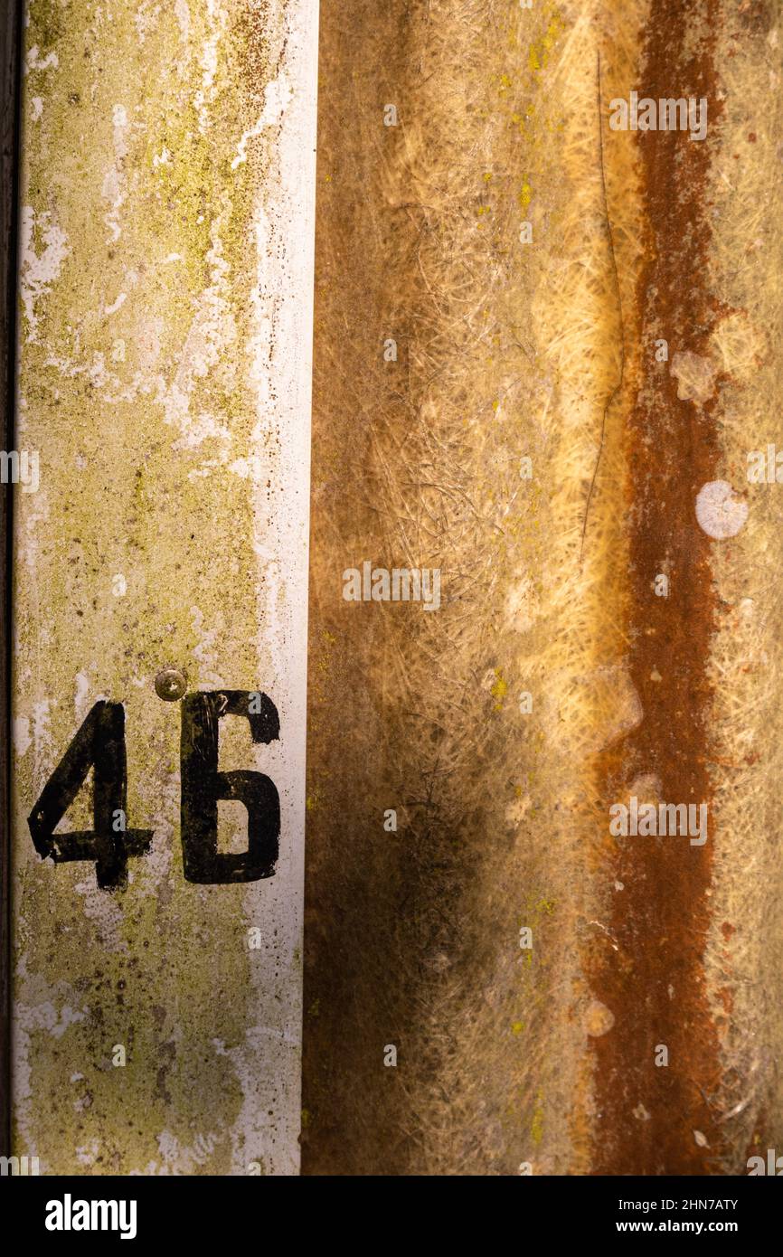 Old Asbestos sheet rough texture close up Stock Photo - Alamy