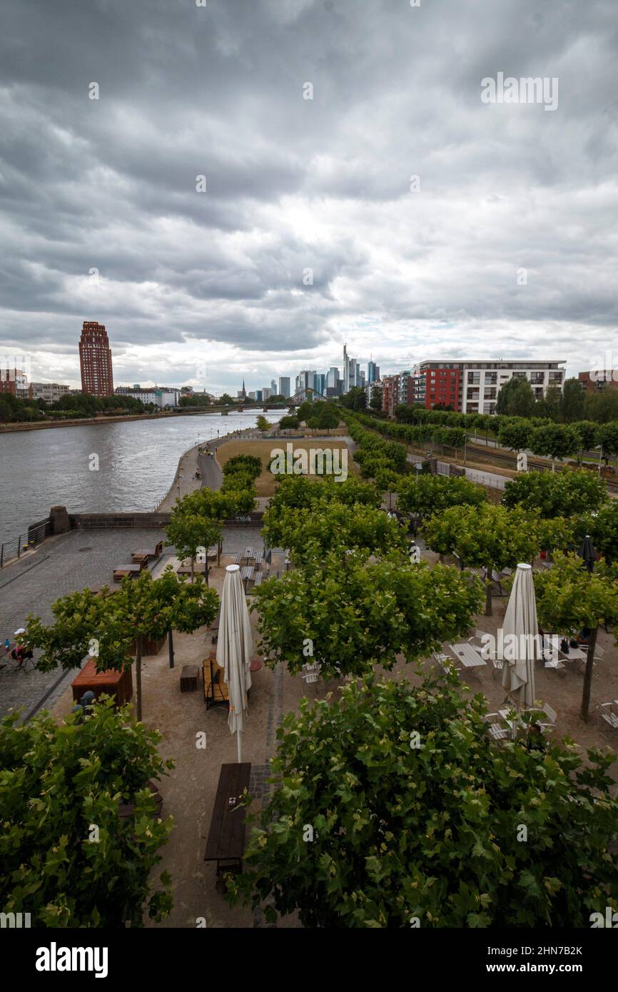 Panoramic view clouds riverside town hi-res stock photography and ...