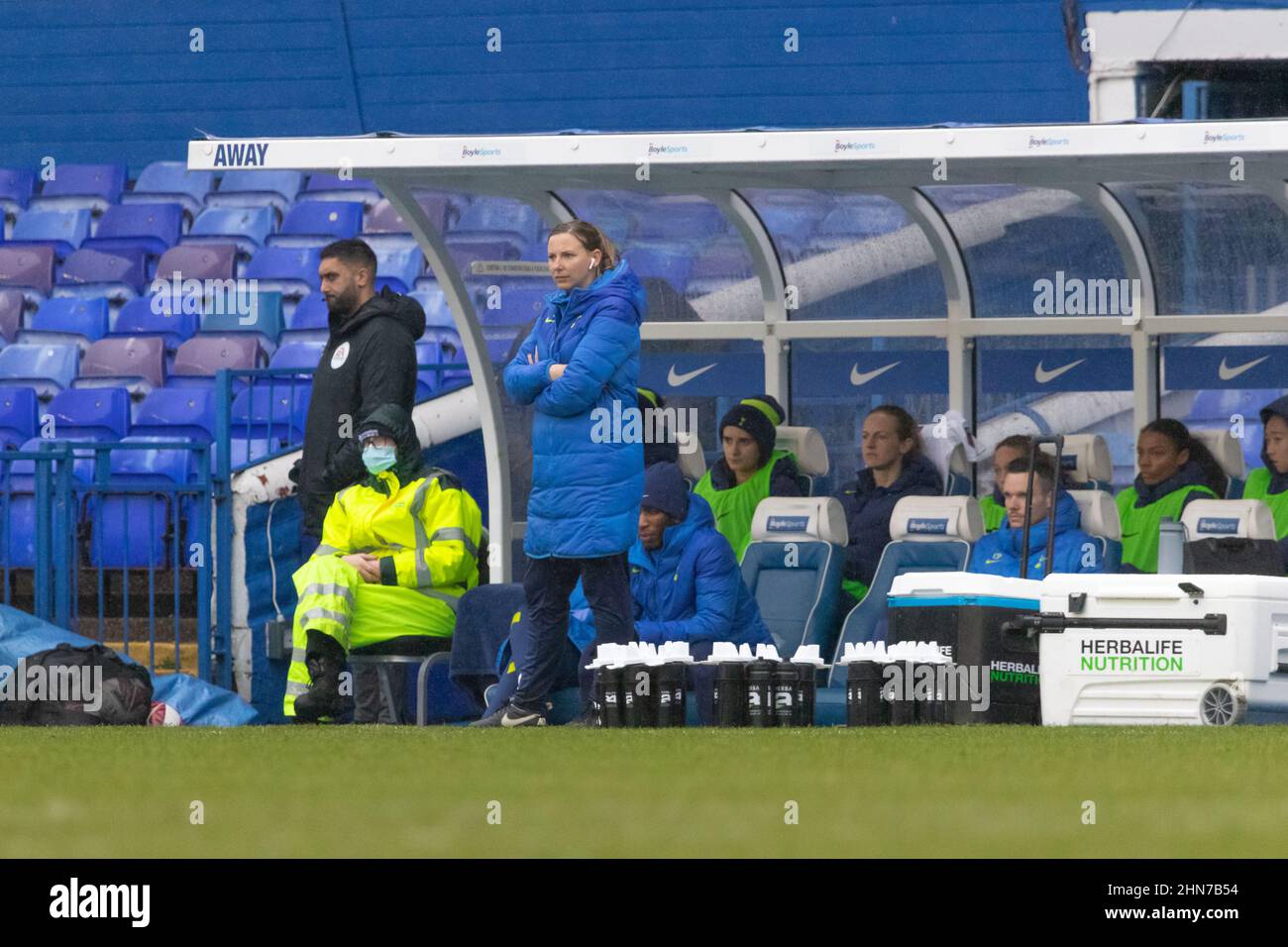 Tottenham Hotspur coaching staff and bench Stock Photo - Alamy