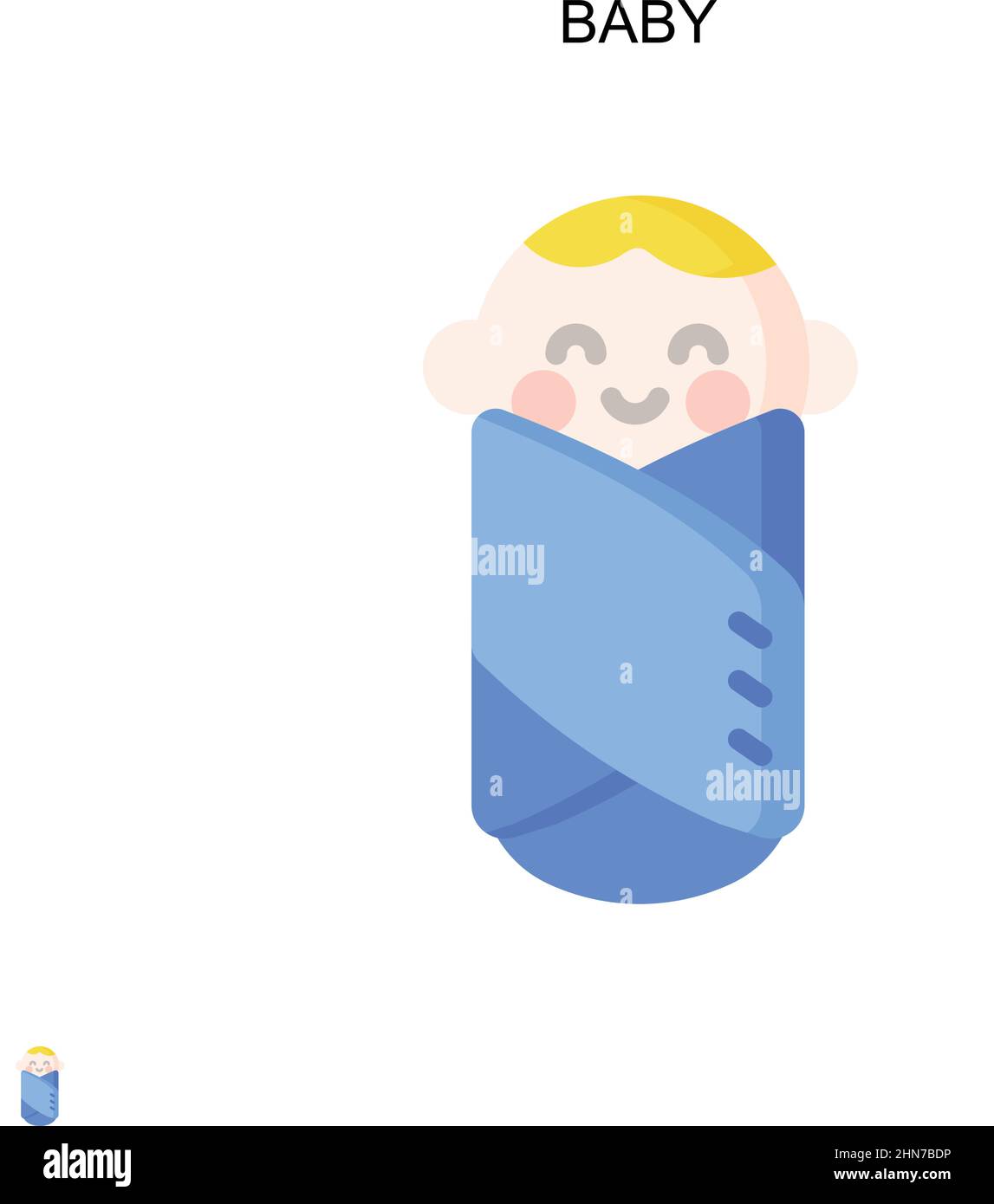 Baby Simple vector icon. Illustration symbol design template for web ...