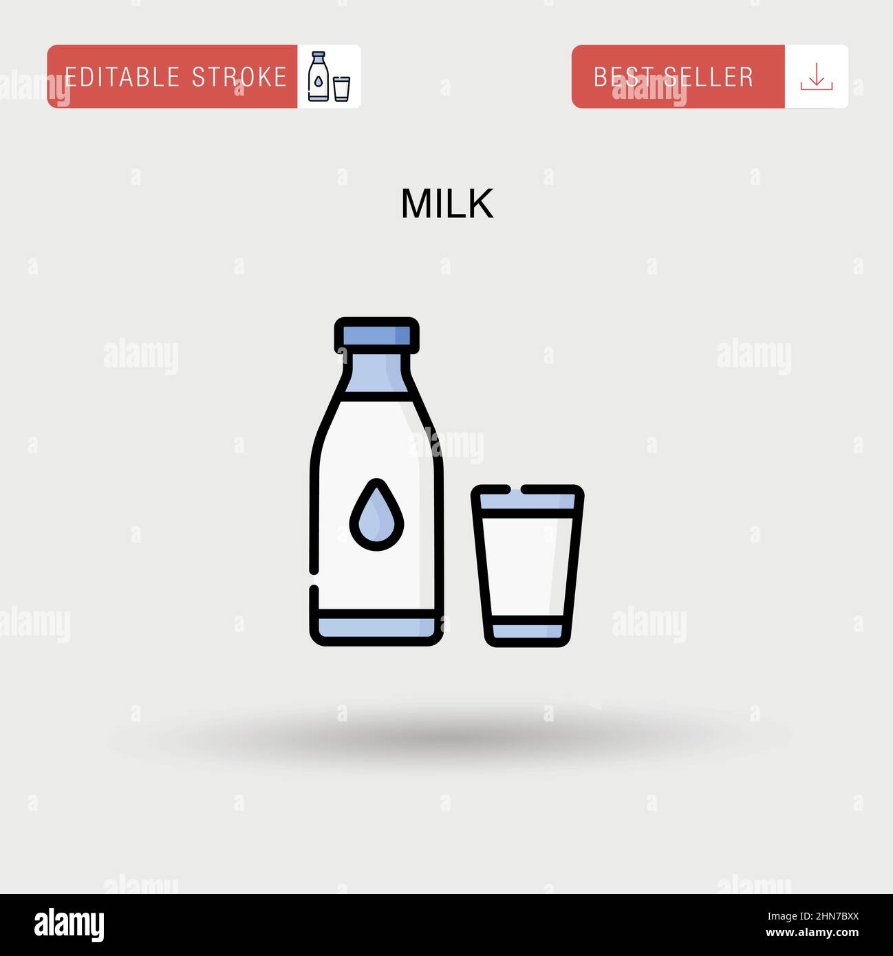 Liquid milk Stock Vector Images - Alamy