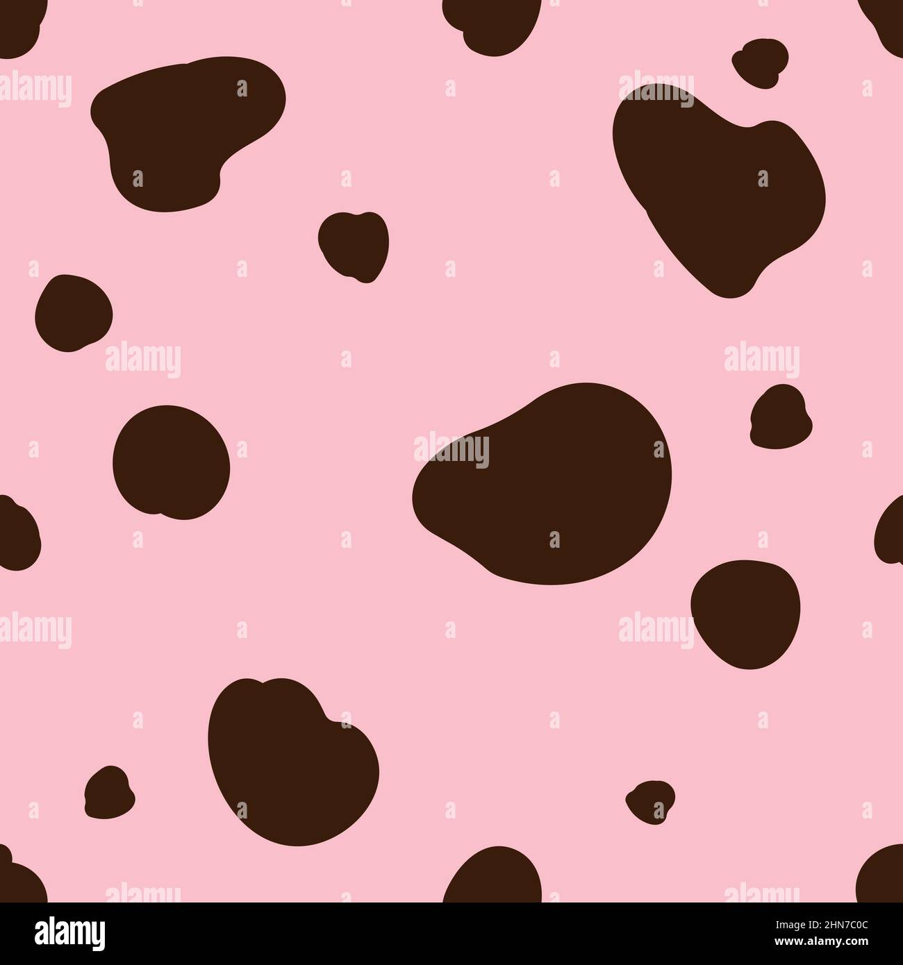 Pink cow skin texture. Vector seamless pattern Stock Vector Image & Art ...