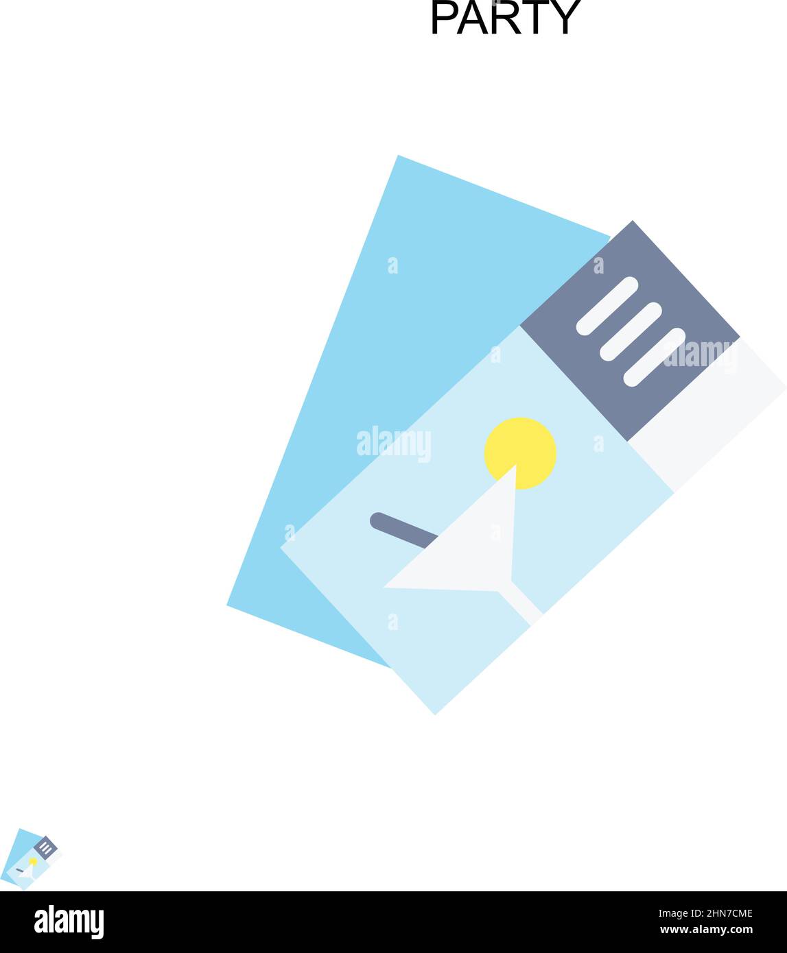 Party Simple vector icon. Illustration symbol design template for web ...