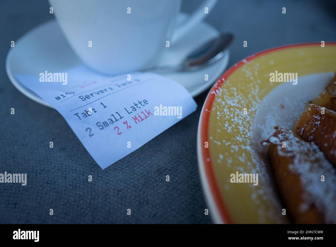 Breakfast receipt hi-res stock photography and images - Alamy