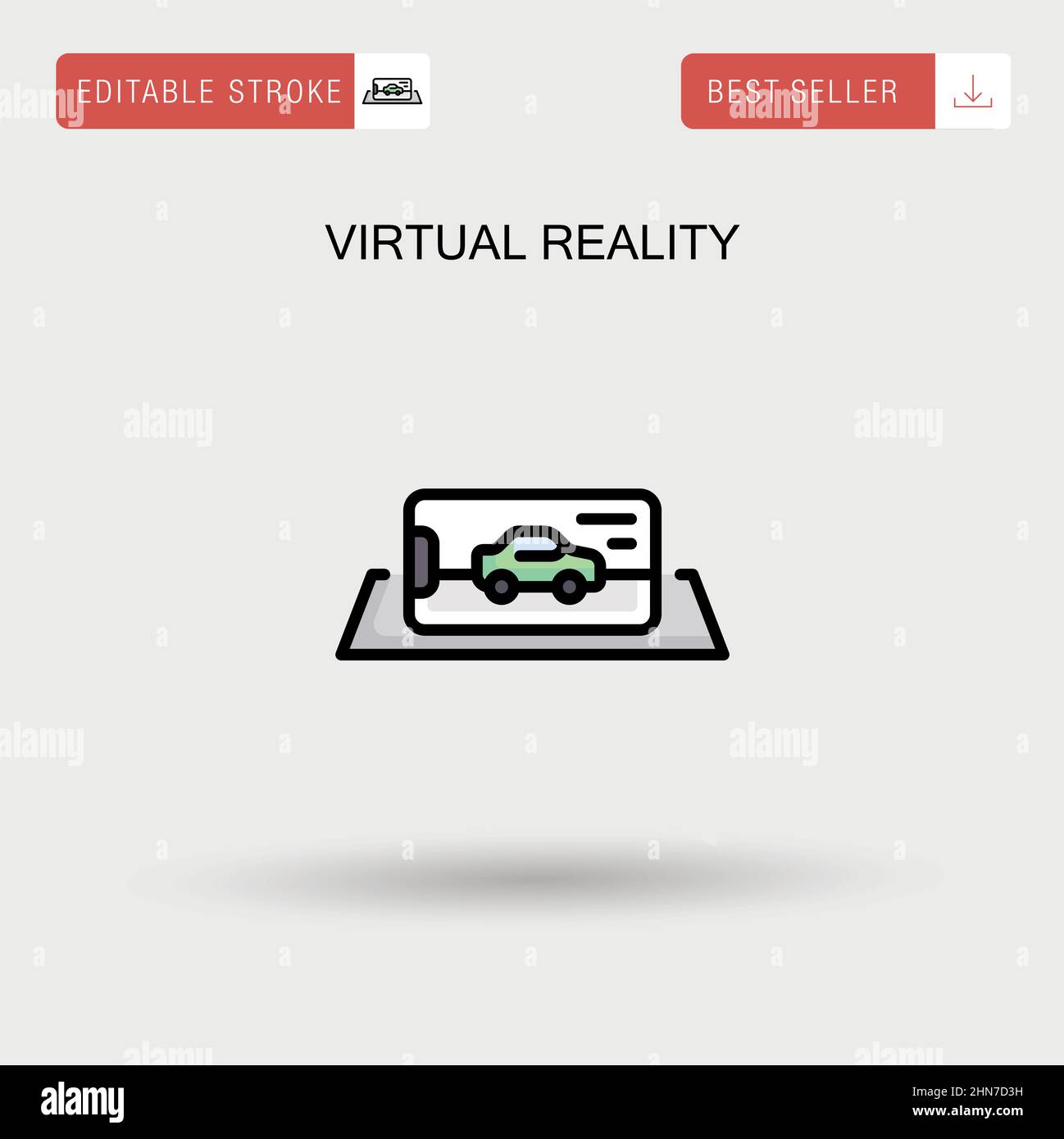 Virtual reality Simple vector icon Stock Vector Image & Art - Alamy