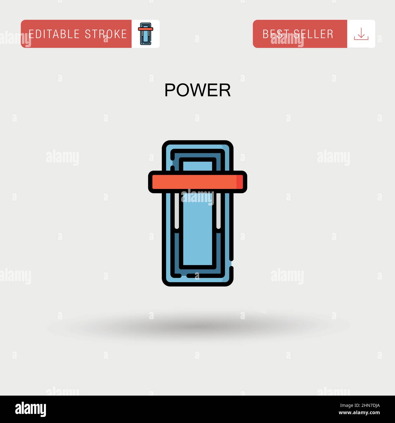 Power Simple vector icon Stock Vector Image & Art - Alamy
