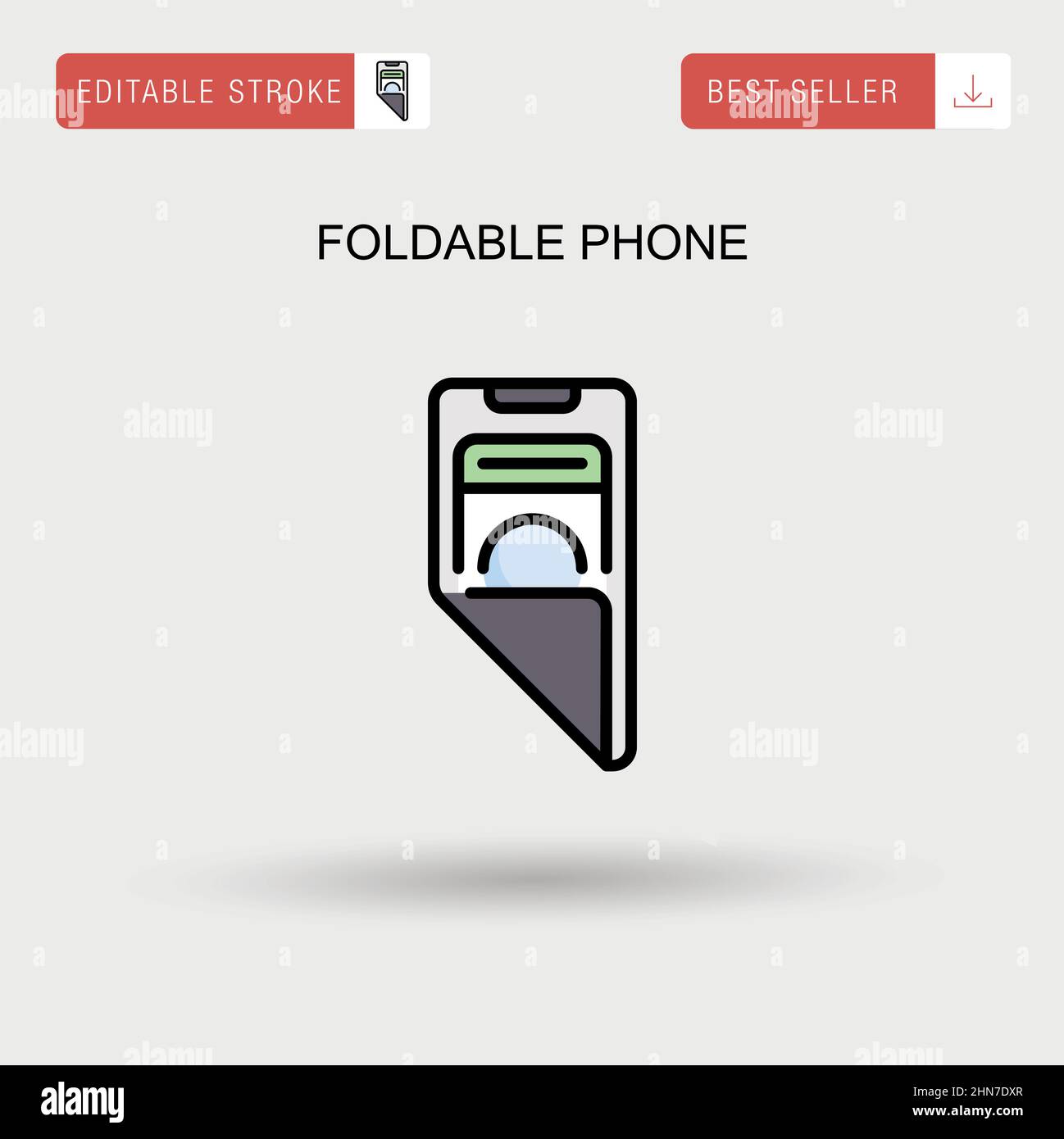 Foldable smartphone isolated hi-res stock photography and images - Alamy