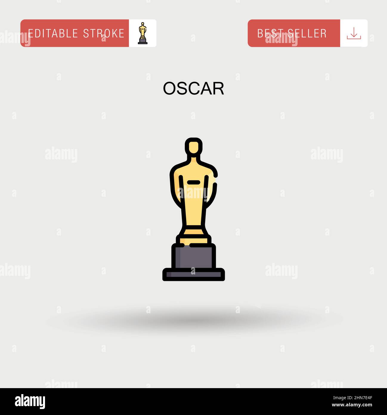 Golden awards oscar Stock Vector Images - Alamy