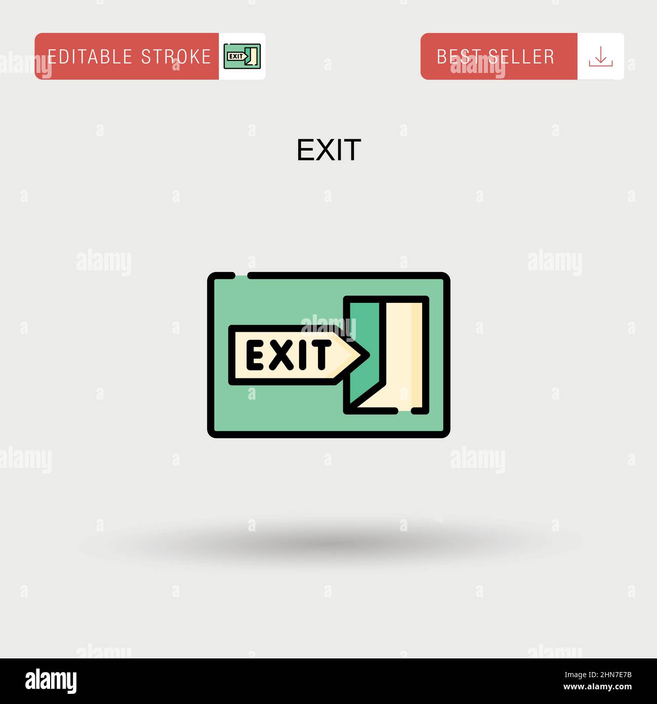 Exit Simple vector icon Stock Vector Image & Art - Alamy