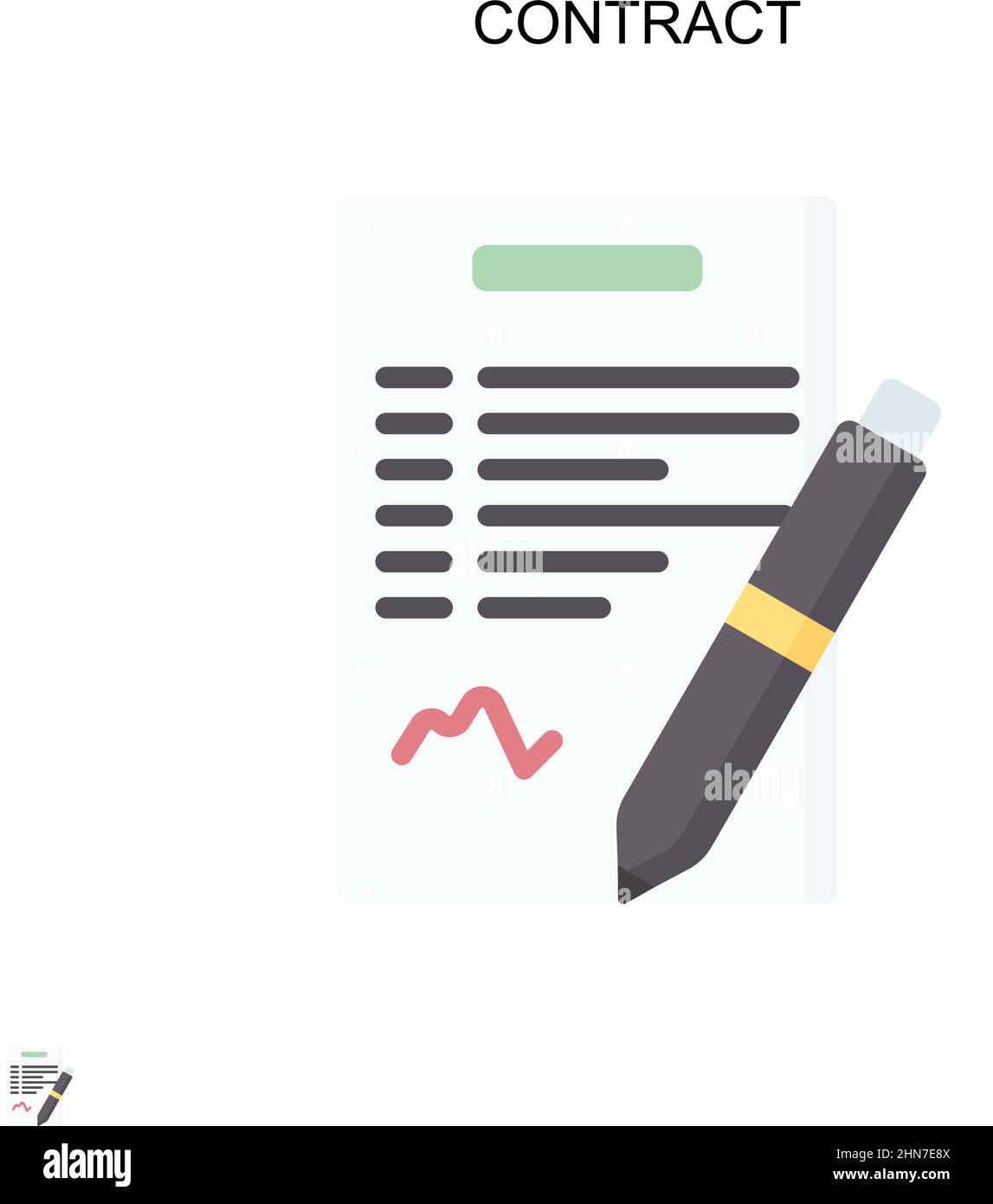 Contract paper icon hi-res stock photography and images - Alamy