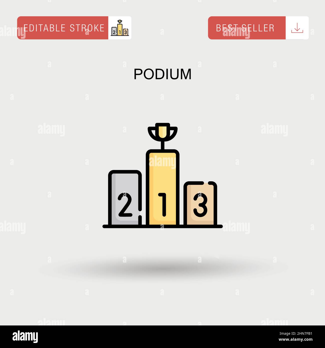 Empty blue podium product Stock Vector Images - Alamy