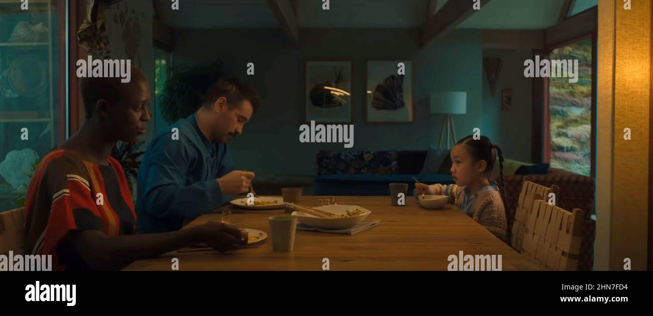 AFTER YANG, from left: Jodie Turner-Smith, Colin Farrell, Malea Emma ...