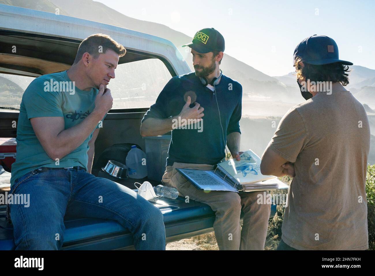 DOG, from left: actor/director Channing Tatum, director Reid Carolin ...
