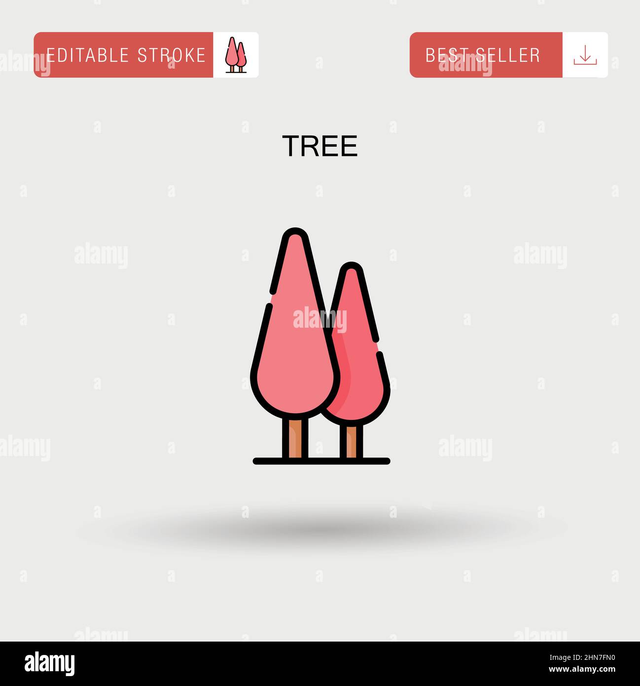 Tree Simple vector icon Stock Vector Image & Art - Alamy
