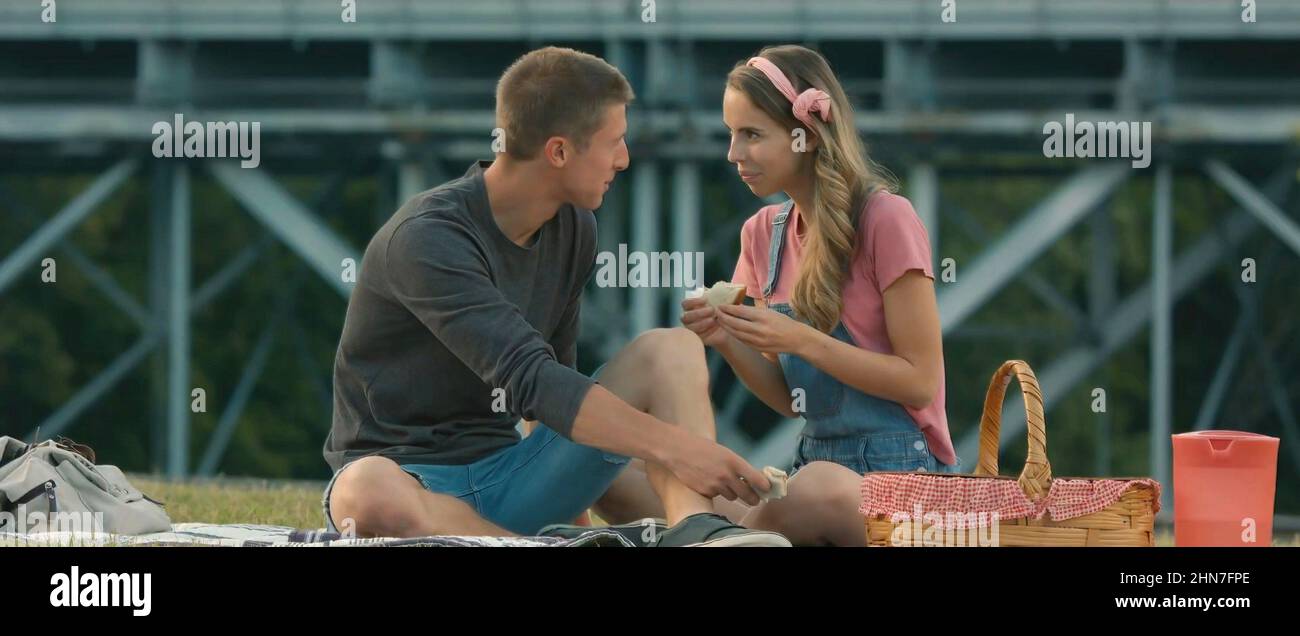 THE EDEN THEORY, from left: Jesse Charles, Brit MacRae, 2021. © Indican ...