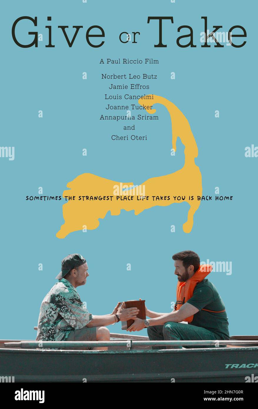 GIVE OR TAKE, poster, from left: Norbert Leo Butz, Jamie Effros, 2020 ...