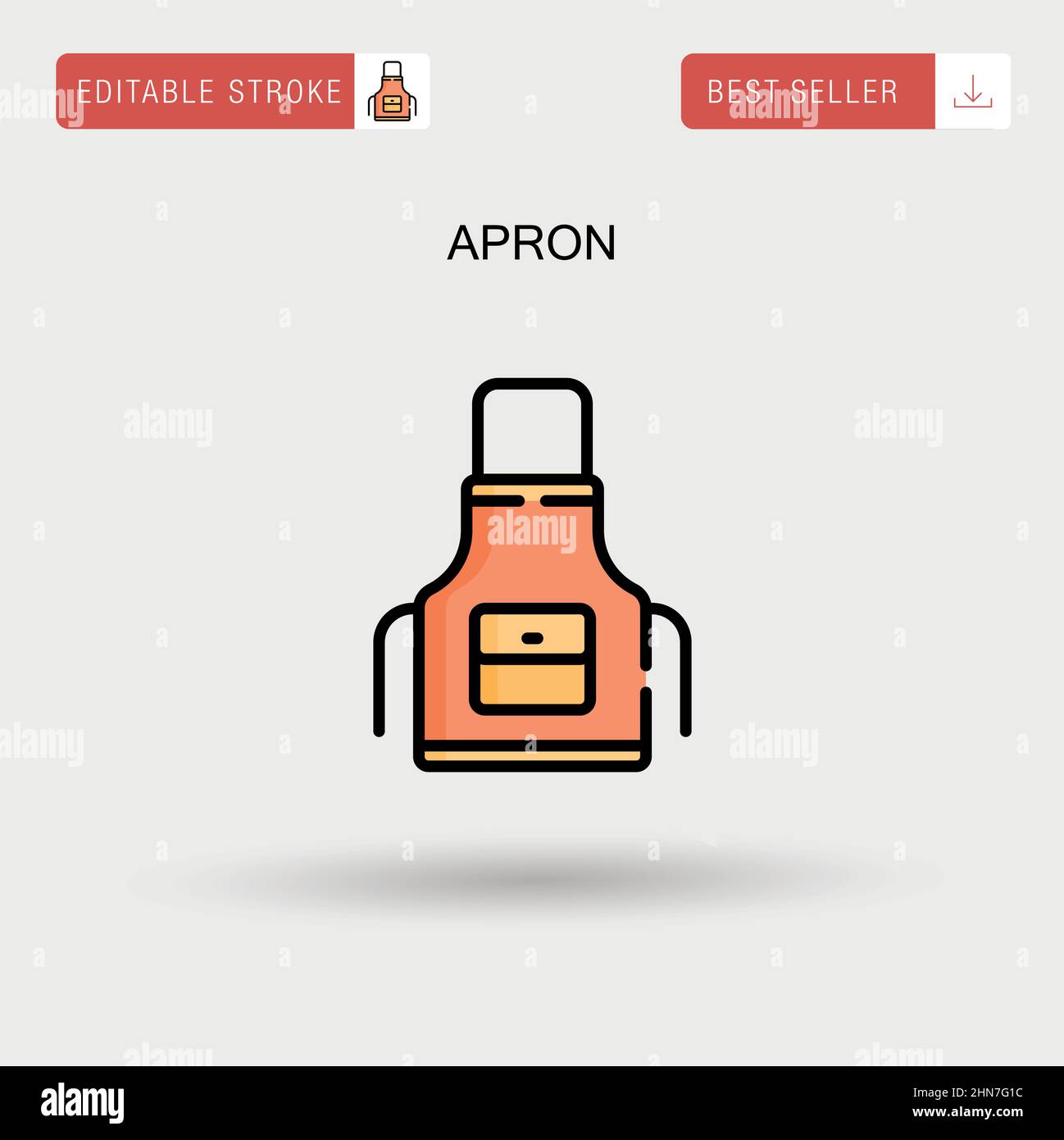 Blank apron Stock Vector Images - Alamy