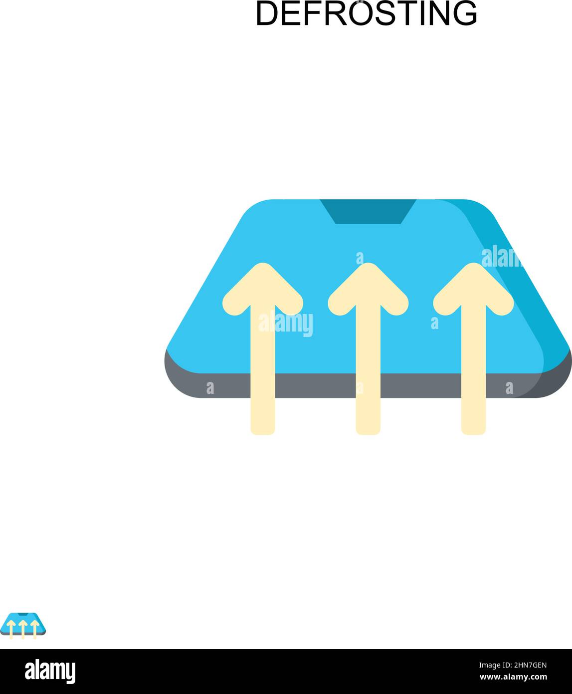 Defrosting Simple vector icon. Illustration symbol design template for ...