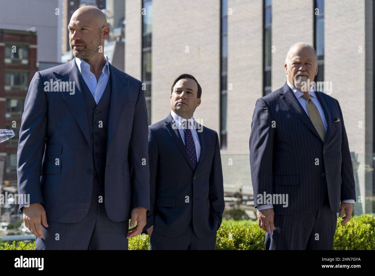 BILLIONS, from left: Corey Stoll, Danny Strong, Wayne Duvall, STD ...