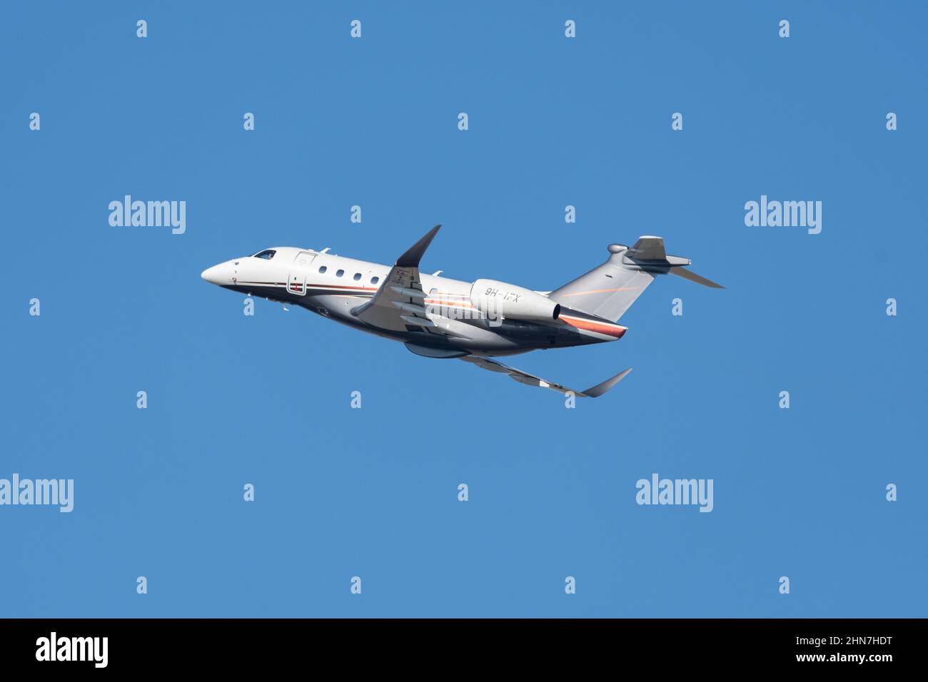 Zurich, Switzerland, February 10, 2022 Embraer EMB 550 Praetor 600 ...