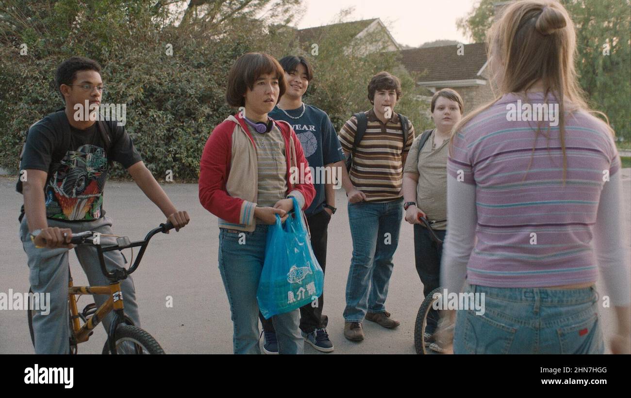 PEN15, from left: Tony Espinosa, Maya Erskine, Dallas Liu, Taj Cross ...