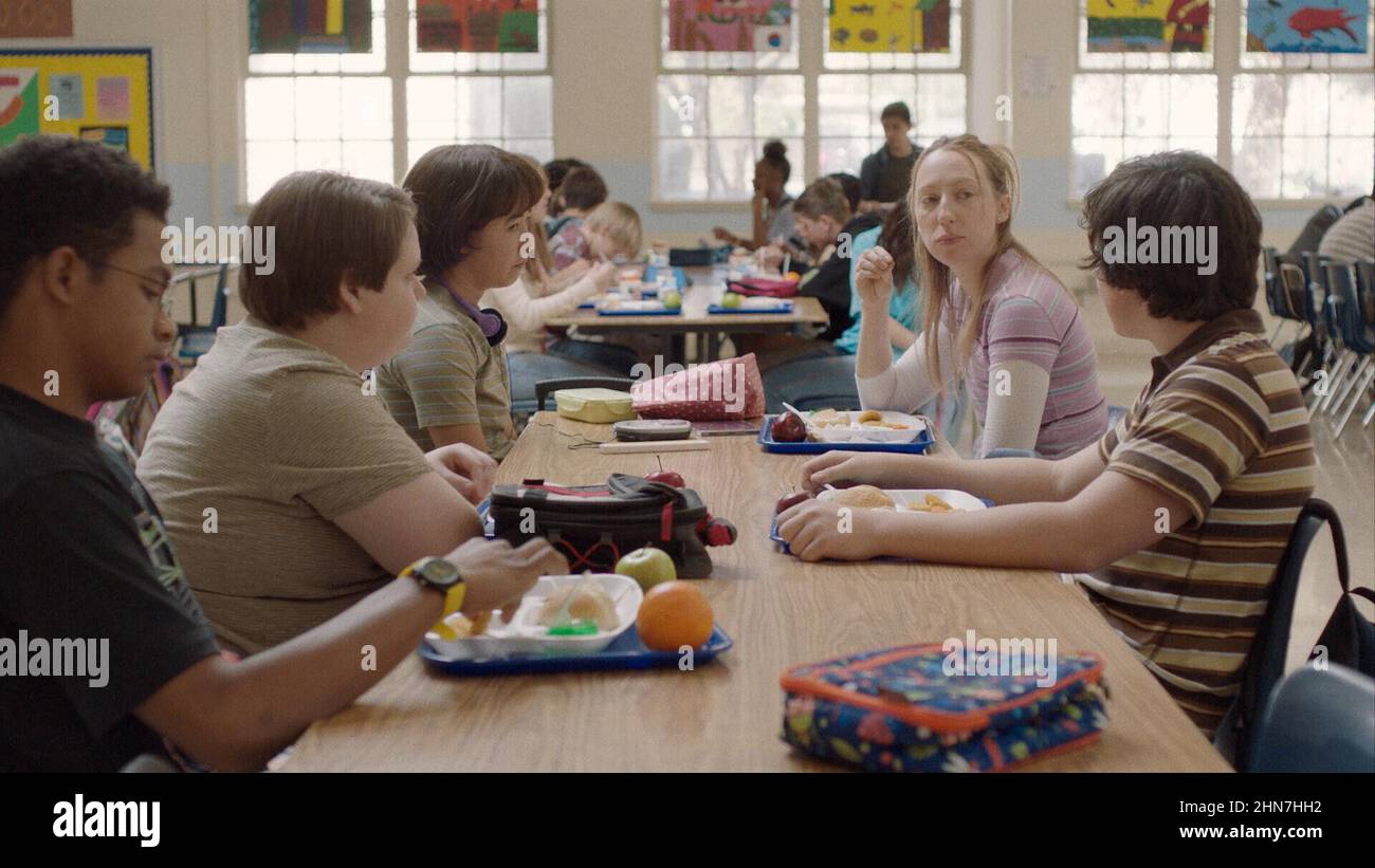 PEN15, from left: Tony Espinosa, Dylan Gage, Maya Erskine, Anna Konkle ...
