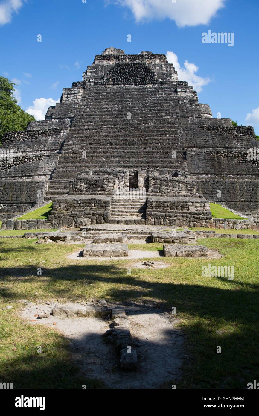 Temple 1, Mayan Site, Chacchoben Archaeological Zone, Chacchoben ...