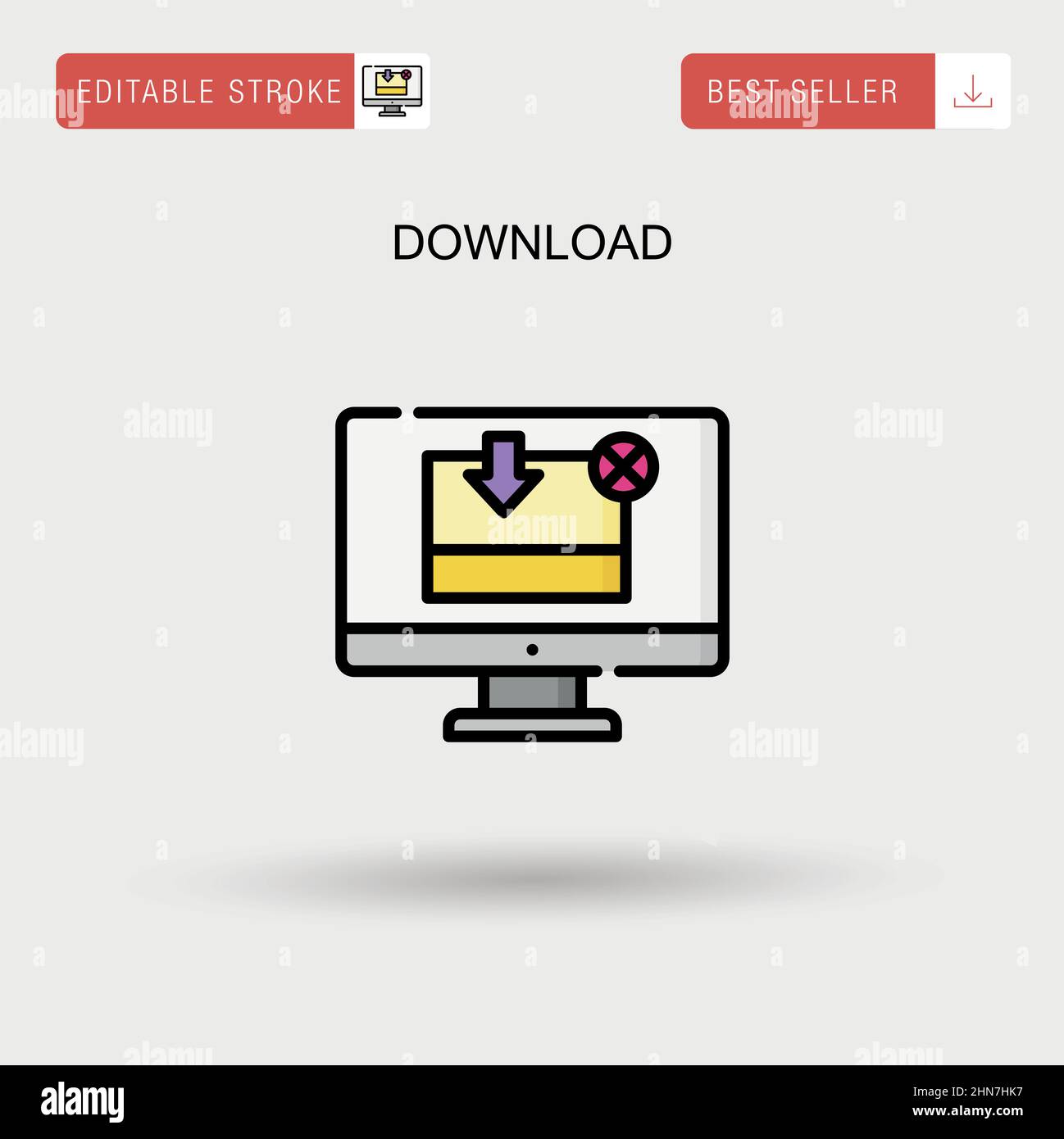 Sign download online set Stock Vector Images - Alamy