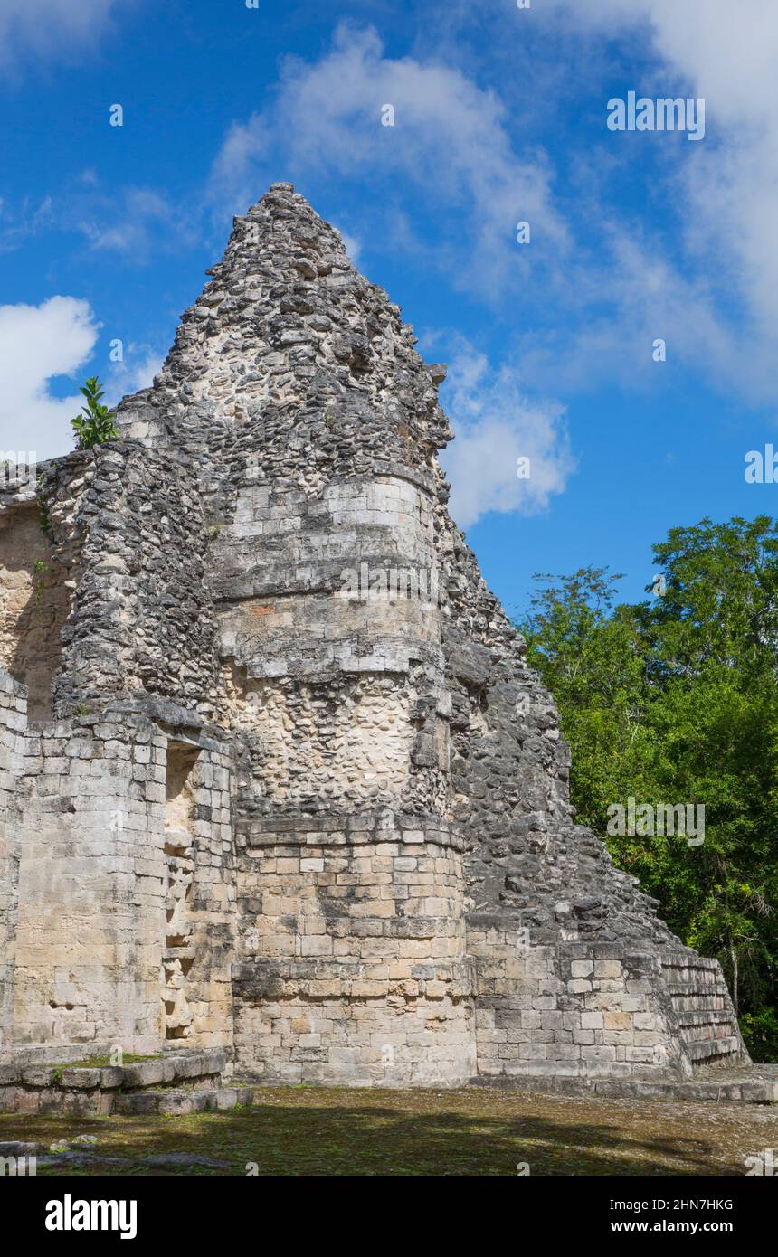 Structure 1, Mayan Ruins, Chicanna Archaeological Zone, Campeche State ...
