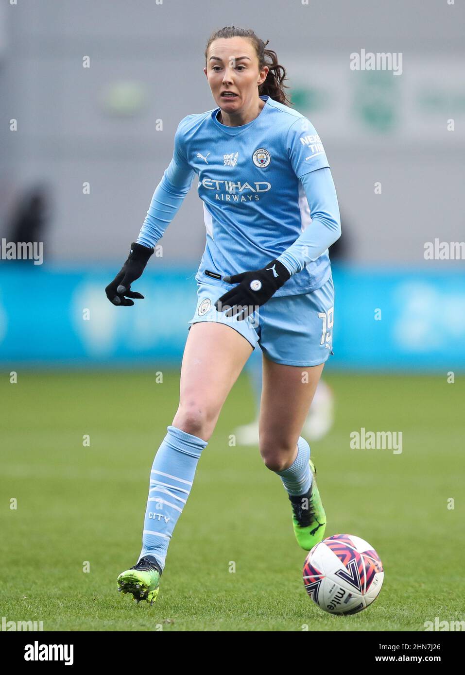 Manchester, England, 13th February 2022. Caroline Weir of Manchester ...