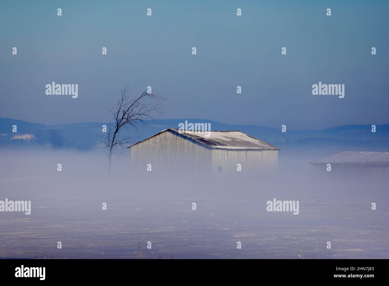 Canadian winter landscape Stock Photo - Alamy