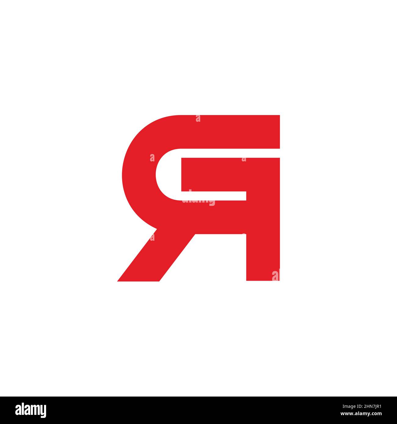 letter gr simple linked geometric logo vector Stock Vector Image & Art ...