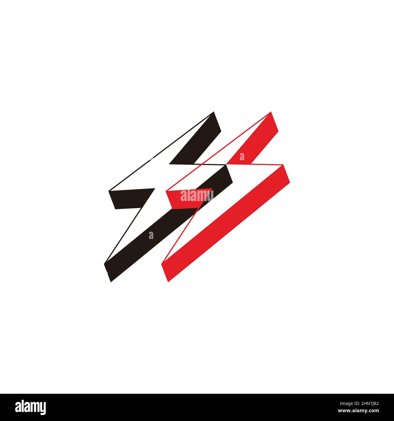 letter ss thunder flash simple geometric electric symbol logo vector ...