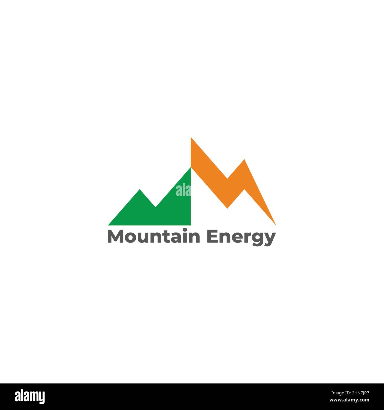 thunder flash mountain energy symbol sport logo vector Stock Vector ...