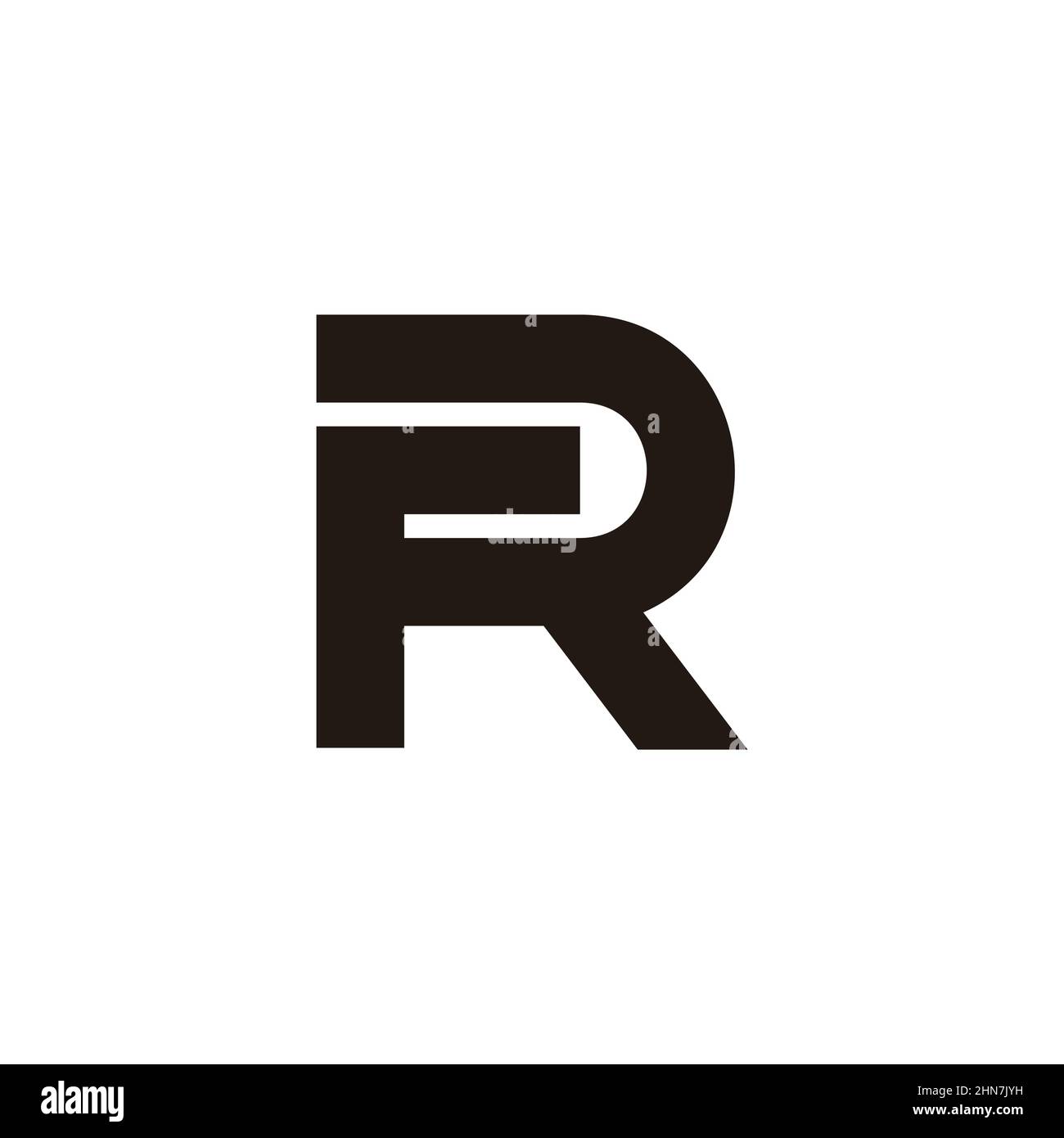 letter rf simple geometric line logo vector Stock Vector Image & Art ...