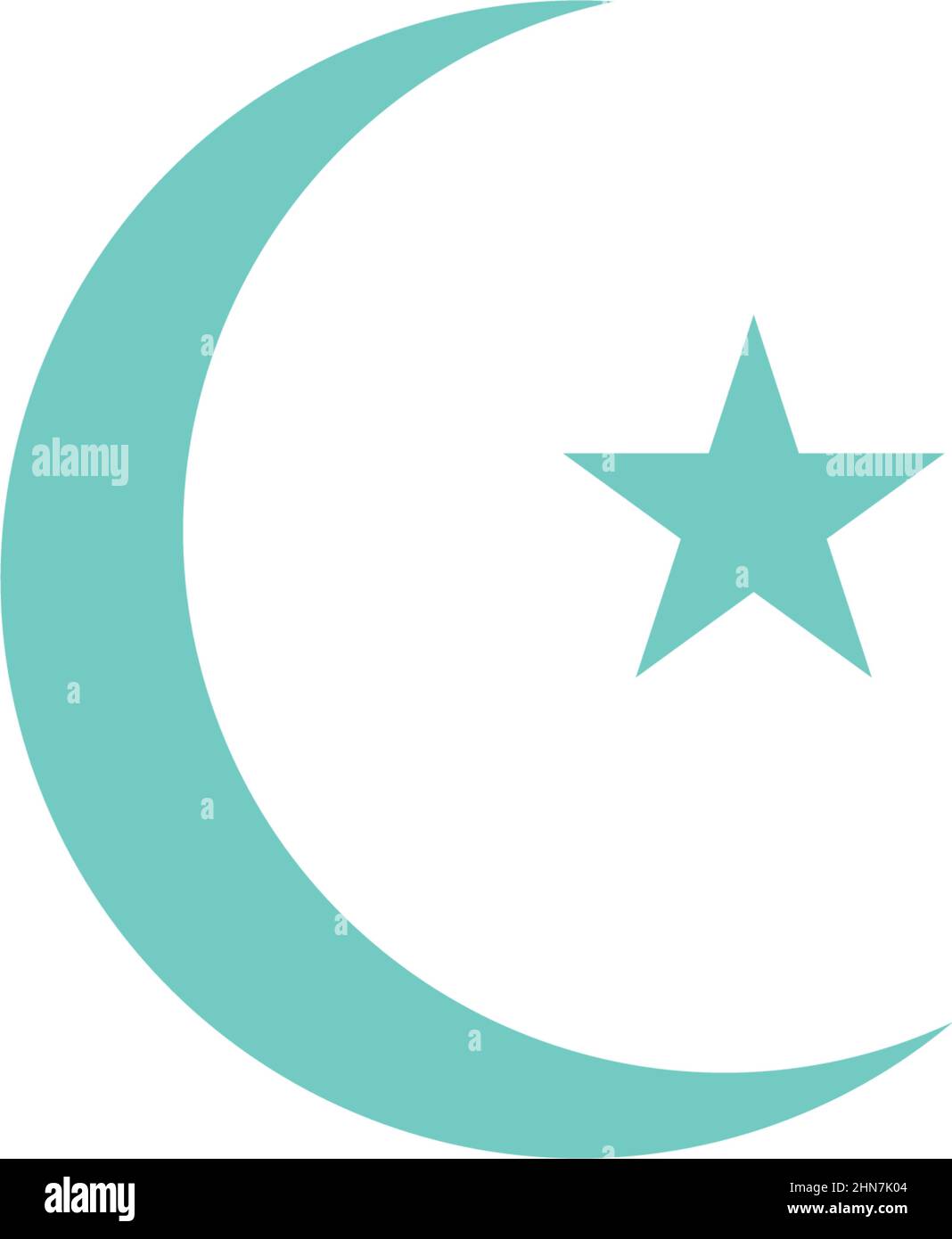 Moon icon logo flat design illustration template Stock Vector Image ...
