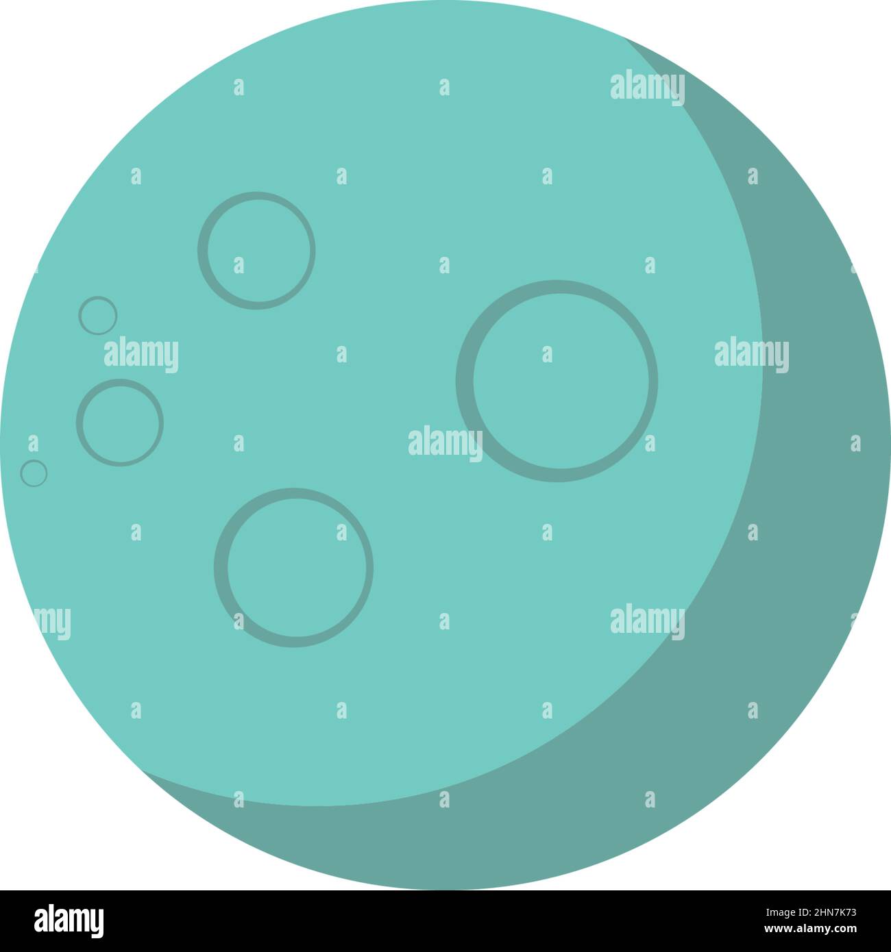 Moon icon logo flat design illustration template Stock Vector Image ...