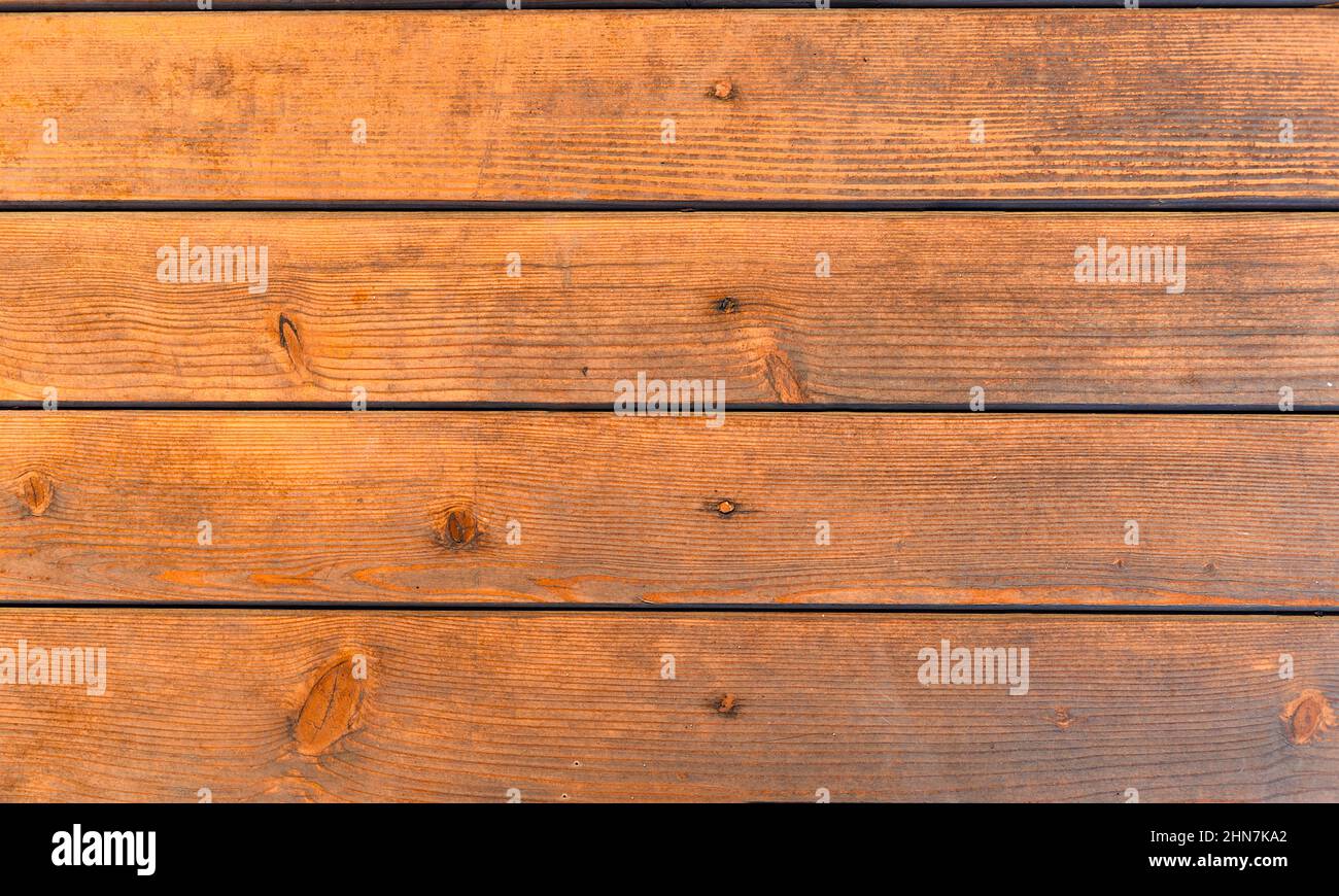 Wooden wall made of horizontal boards . background Stock Photo - Alamy