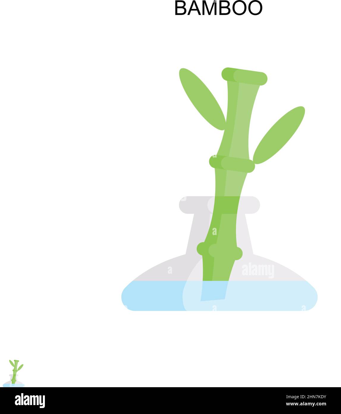 Bamboo Simple vector icon. Illustration symbol design template for web ... Bamboo Simple vector icon. Illustration symbol design template for web ...