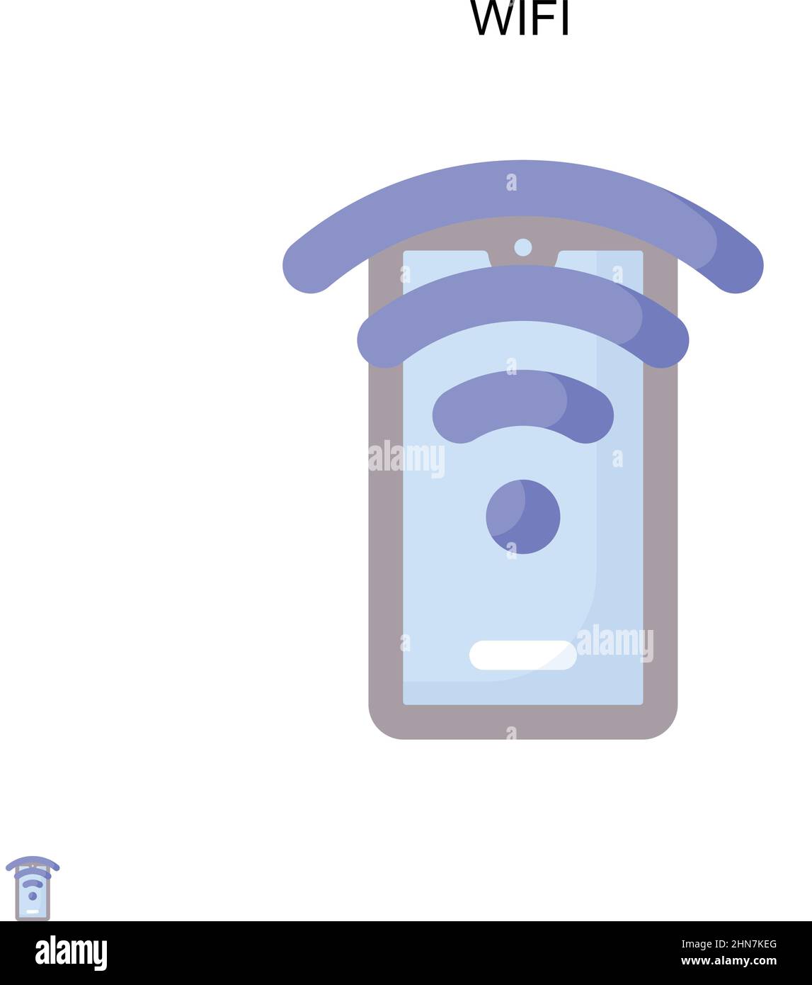 Wifi Simple vector icon. Illustration symbol design template for web ...