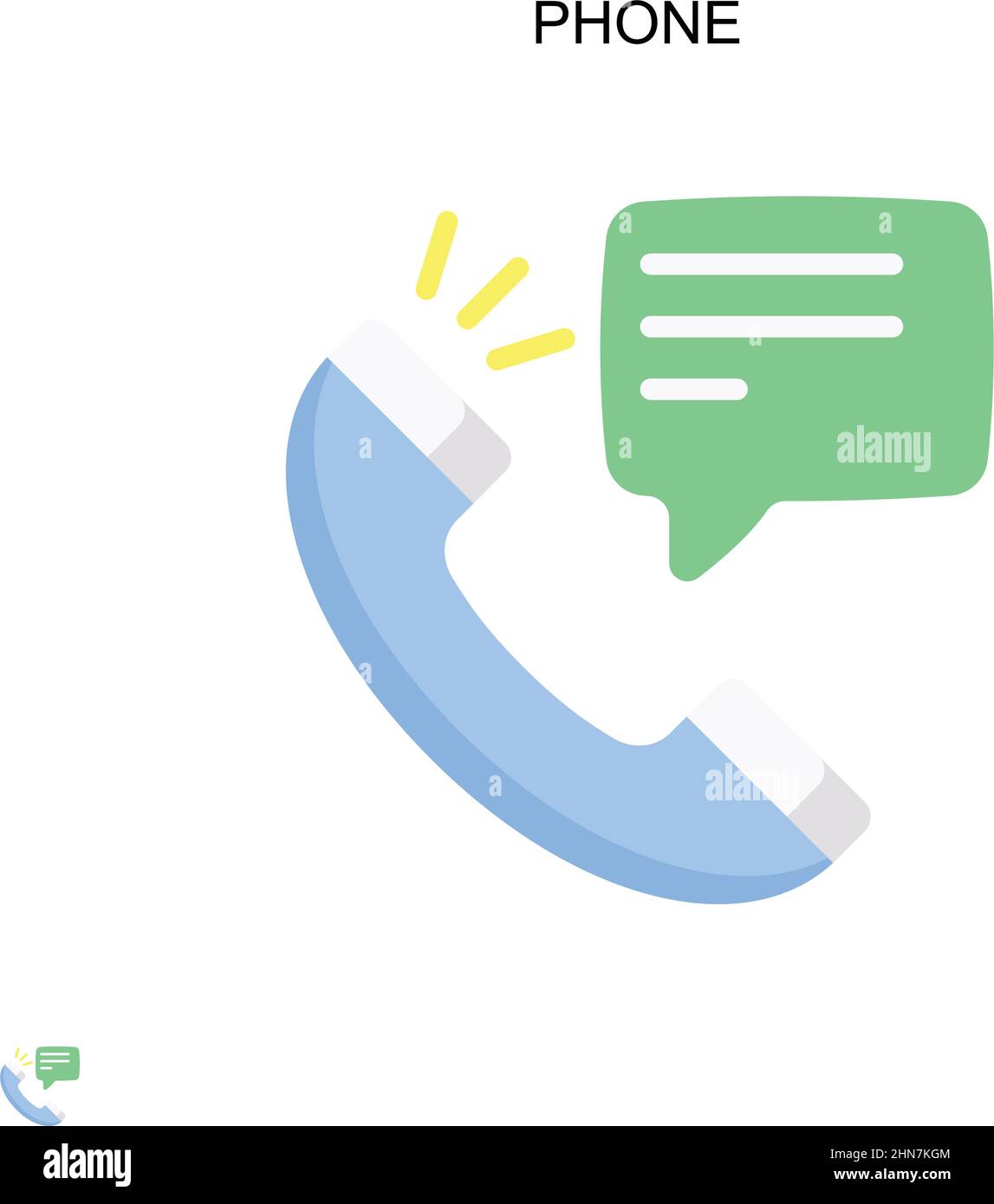 Phone Simple vector icon. Illustration symbol design template for web ...