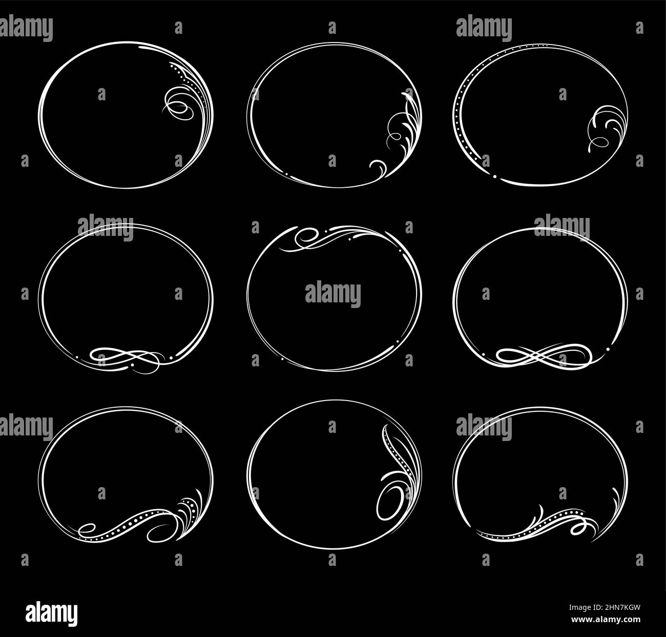 Vintage obituary, mourning borders, funeral service frames. Vector ...