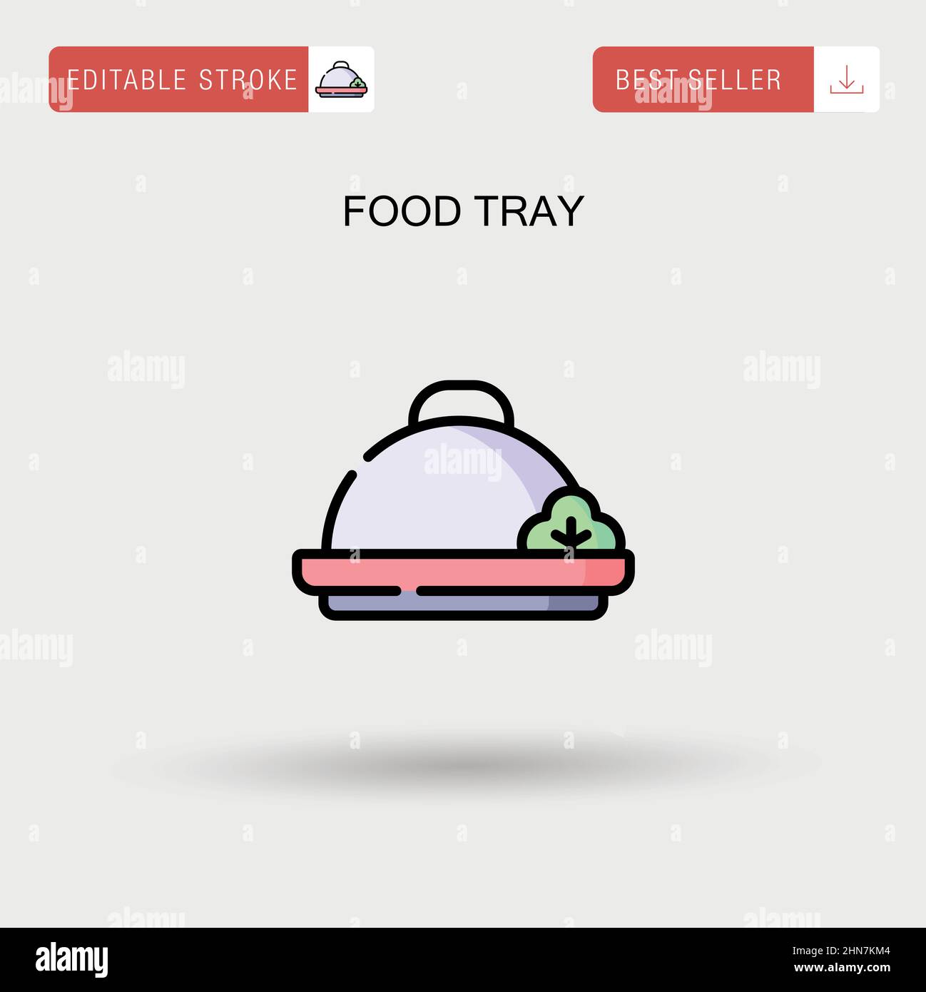 Food tray Simple vector icon Stock Vector Image & Art - Alamy