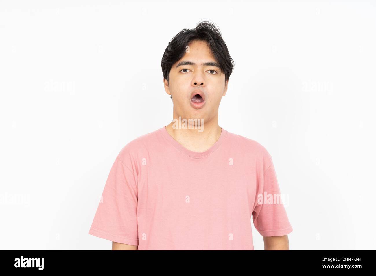 Asian happy shocked face hi-res stock photography and images - Alamy