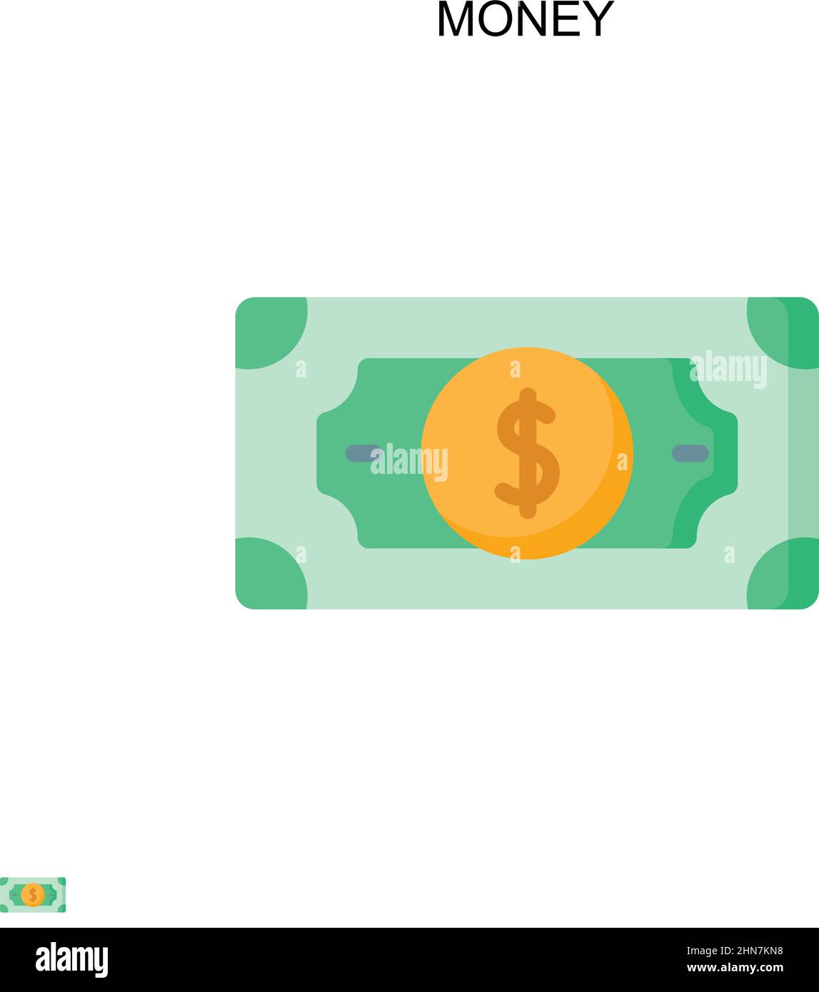 Money Simple vector icon. Illustration symbol design template for web ...