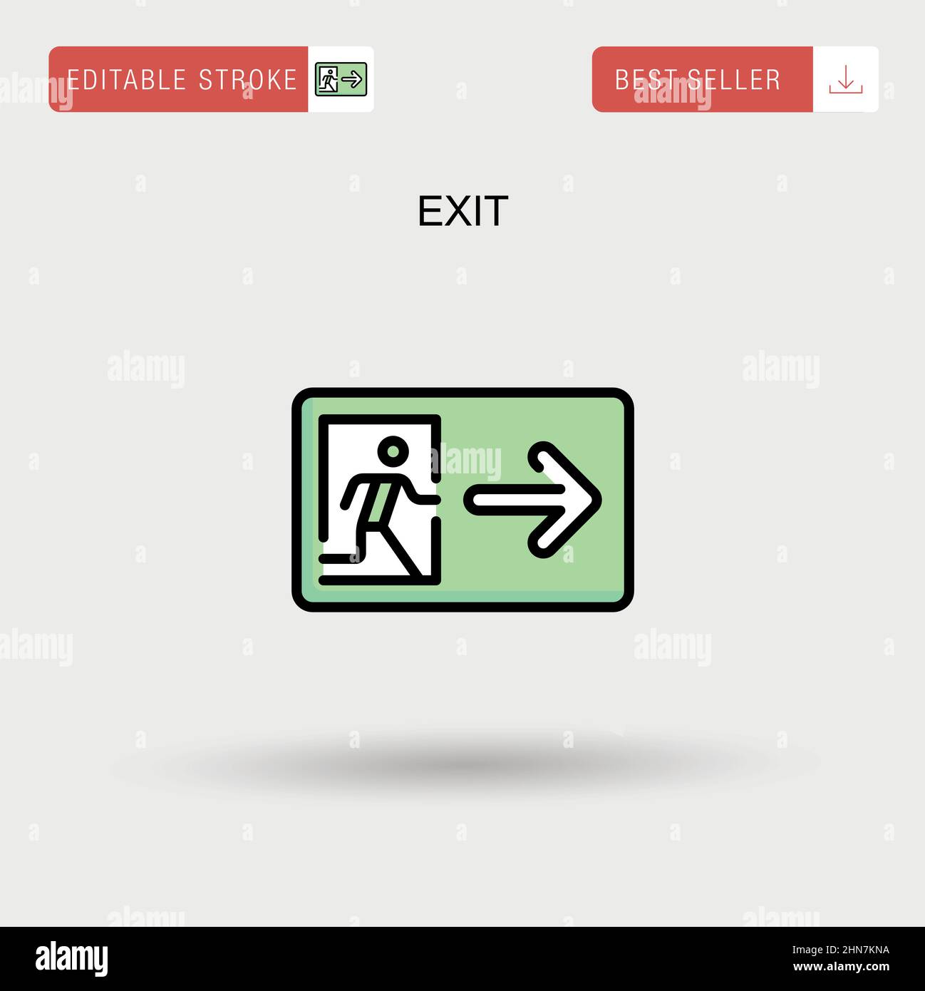 Emergency exit button Stock Vector Images - Alamy