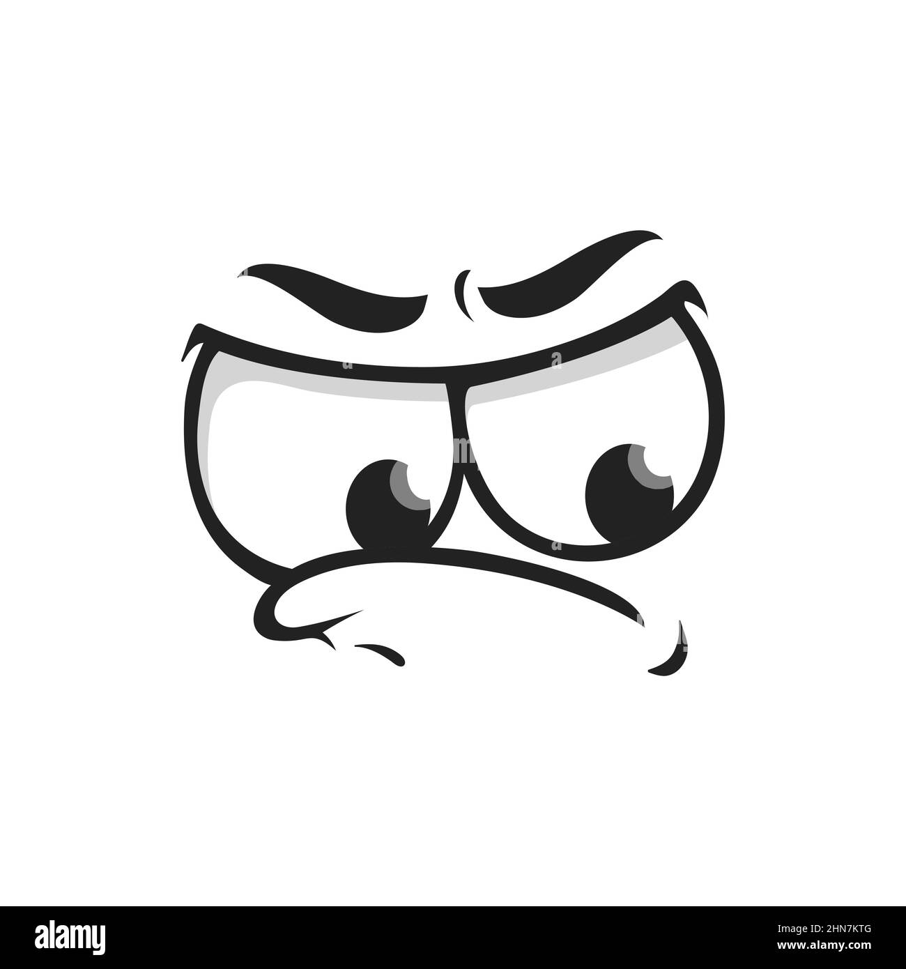 Grumpy Face Clipart Image