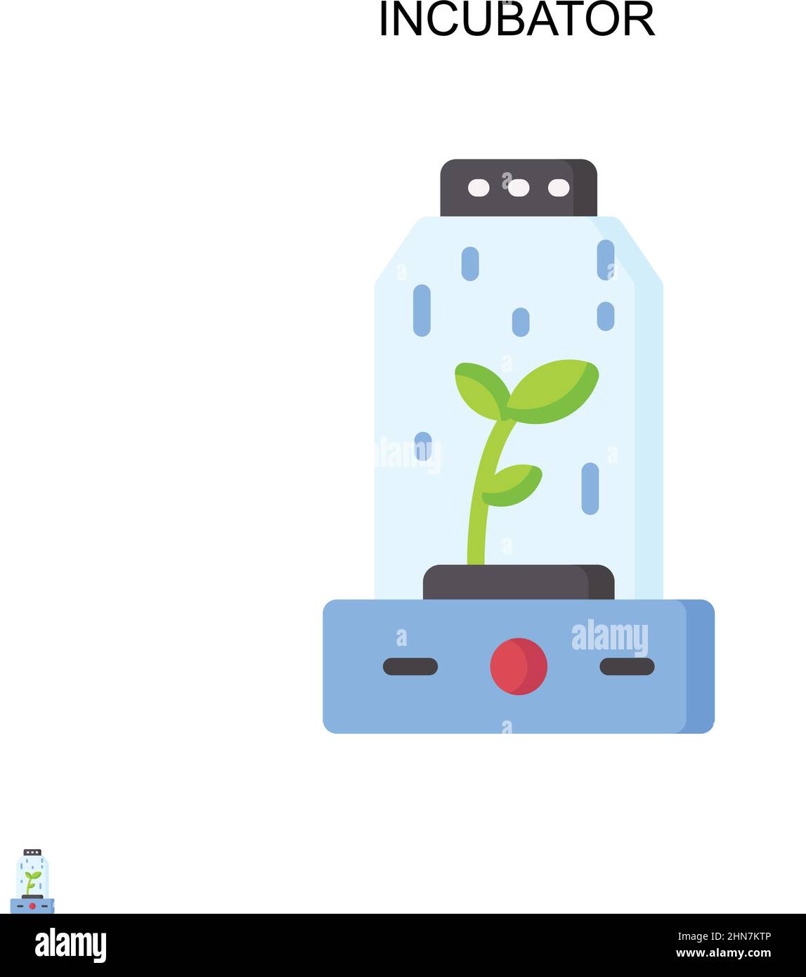 Incubator Simple vector icon. Illustration symbol design template for web mobile UI element ...